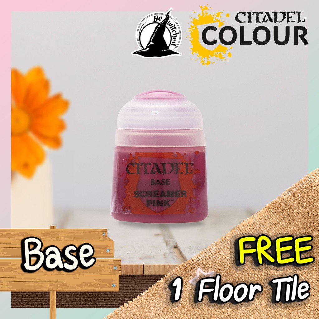 (Base) SCREAMER PINK : Citadel Paint แถมฟรี 1 Floor Tile | Shopee Thailand