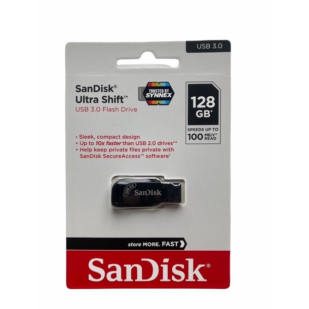 SANDISK ULTRA SHIFT Flash Drive USB 3.0 ความจุ 128Gb | Shopee Thailand