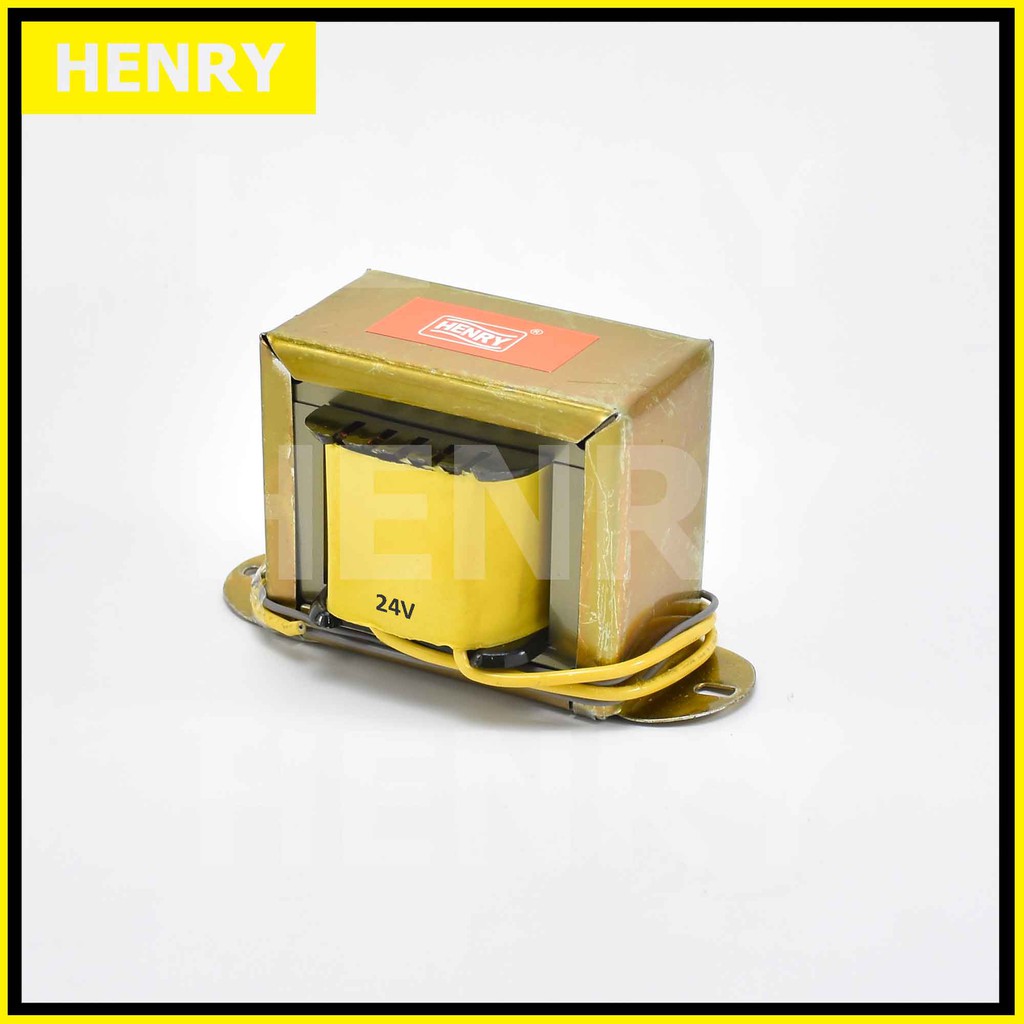 HENRY หม้อแปลงไฟฟ้า 3A แท้ แรงดัน เอาพุต 24V โวลต์ AC ชนิด EI ...