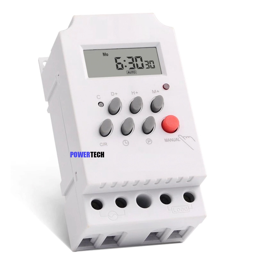 POWERTECH KG316T -ll Timer Switch 220V 25A นาฬิกา เครื่องตั้งเวลา เปิด ...