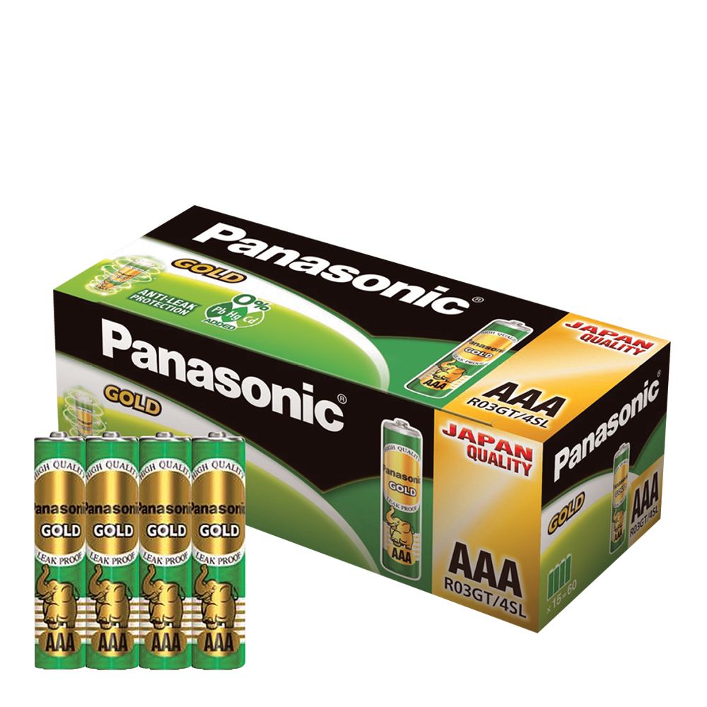Panasonic Gold ถ่านพานาโซนิค ก้อนสีเขียวทอง แรงดัน 1.5 โวลต์ 1.5V ถ่าน ...