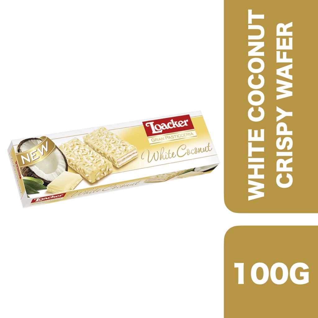 Loacker White Chocolate Wafer 100g ++ ล็อคเกอร์ เวเฟอร์ไวท์ช็อกโกแลต ...