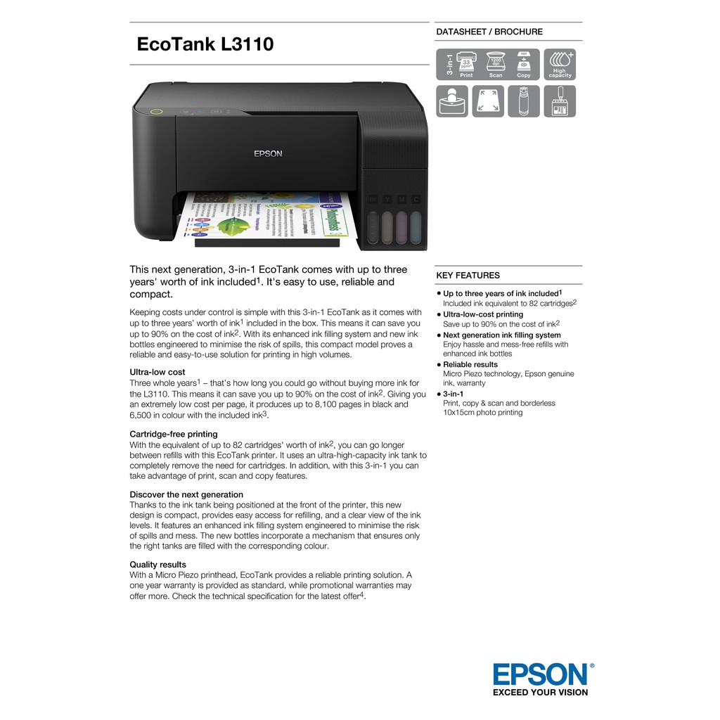 Epson l3110 spec store