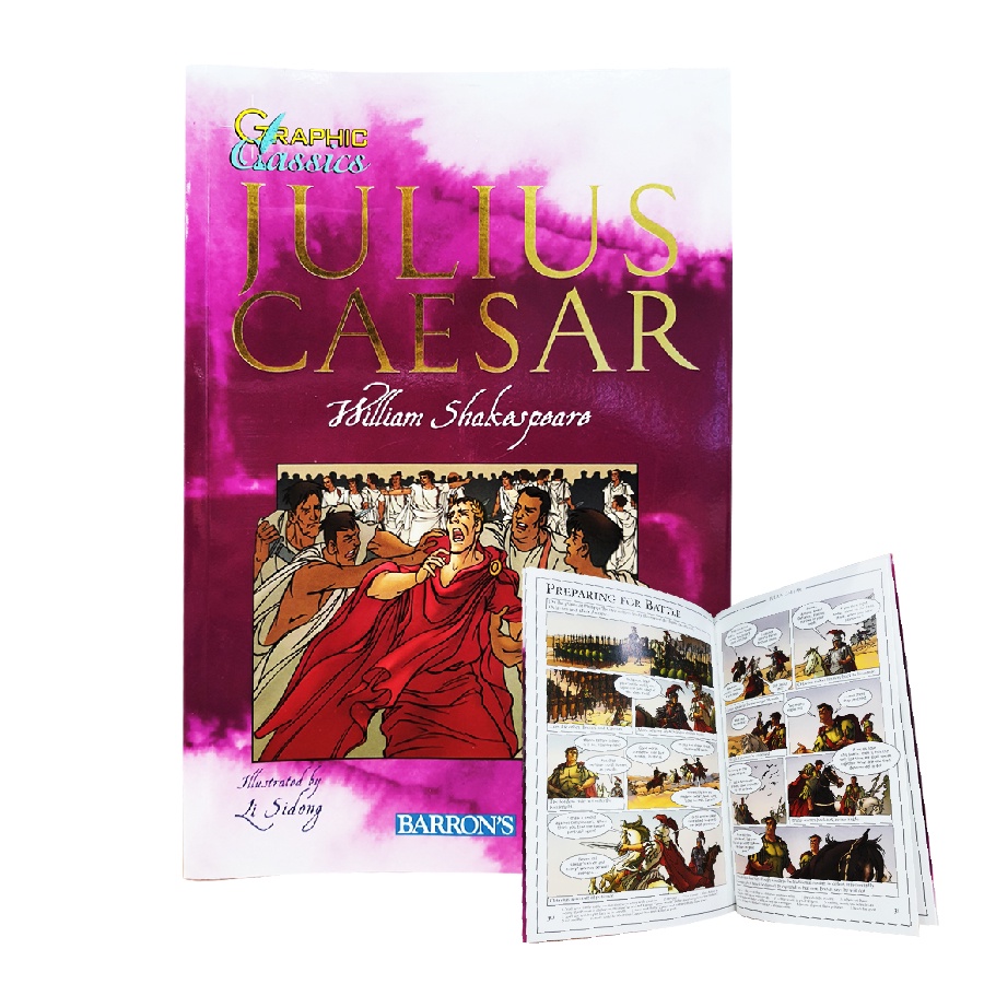 Wel-B Julius Caesar (Barron's Graphic Classics) หนังสือเด็ก หนังสือภาษาอังกฤษ | Shopee Thailand