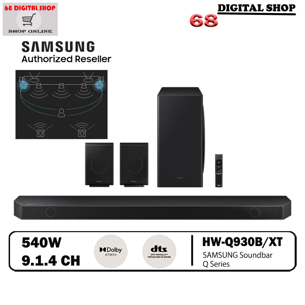 Samsung Soundbar HW-Q930B 9.1.4 ch Dolby Atmos รุ่น HW-Q930B/XT Q930B ...
