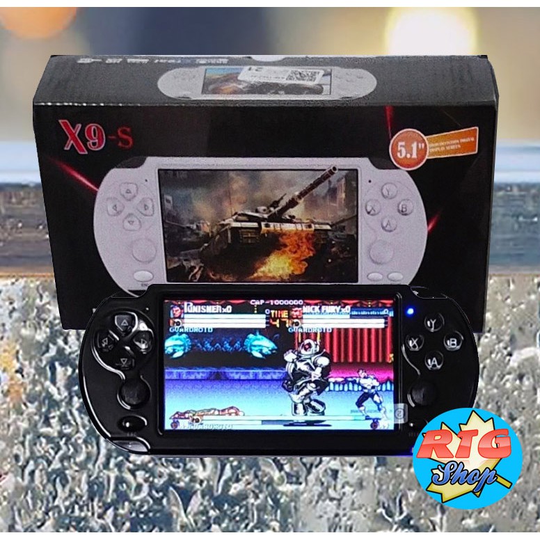 เกมส์พกพา X9-S Retro Video Game Console 5.1 inch LCD Color Handheld ...