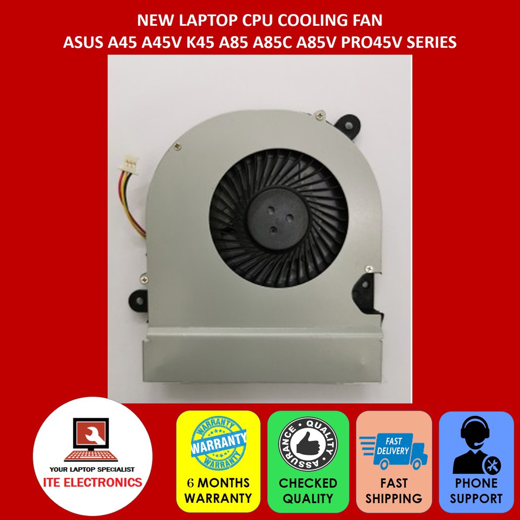 ใหม่ พัดลมระบายความร้อน CPU แล็ปท็อป สําหรับ ASUS A45 A45V K45 A85 A85C ...