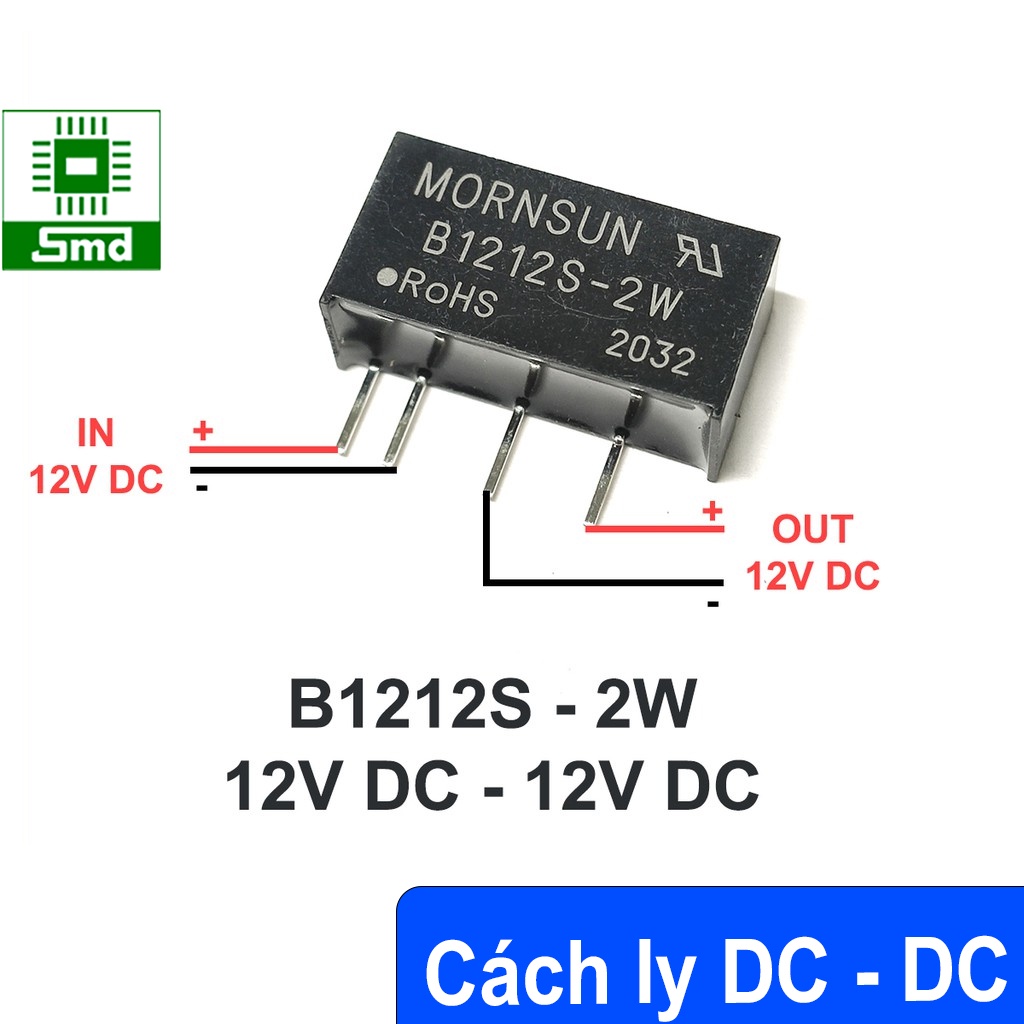 Power Isolator IC สําหรับวงจรบลูทูธ B0505S B1212S B1205 B2405 B0512 1W 2W รหัส | Shopee Thailand