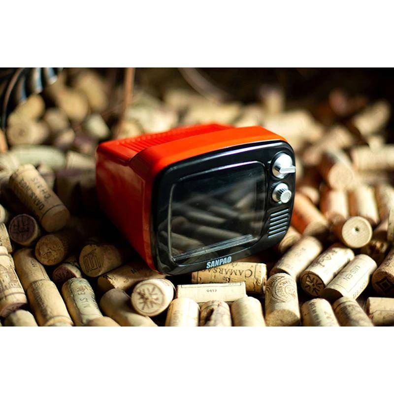 Retro Mini TV Nostalgic 3.5นิ้ว HD LCD Mini เกมคอนโซลแบบพกพาไร้สายทีวี ...