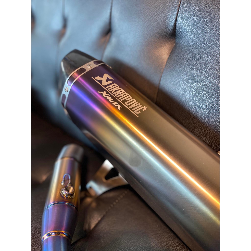 ท่อxmax pr2 ท่ออาคาฟลูไทเทเนียมทั้งใบ สำหรับxmax 300 | Shopee Thailand