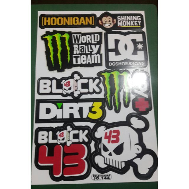 ขายส่ง - สติกเกอร์ติดรถยนต์ PVC Set C ติดรถยนต์ มอเตอร์ไซต์ racing ...