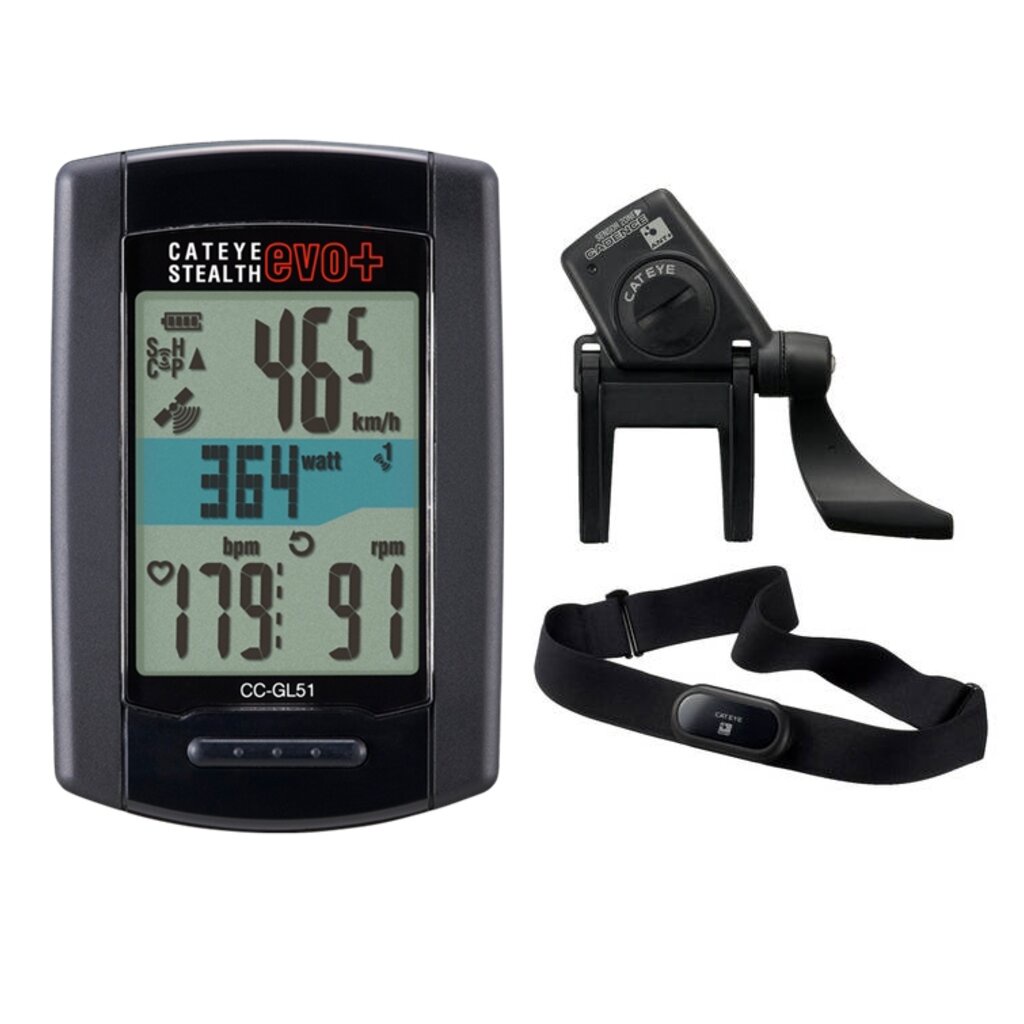 ไมล์ CATEYE STEALTH EVO+, CC-GL51KIT, W/OPTION สปีดเซนเซอร์วัดรอบขา/วัด ...