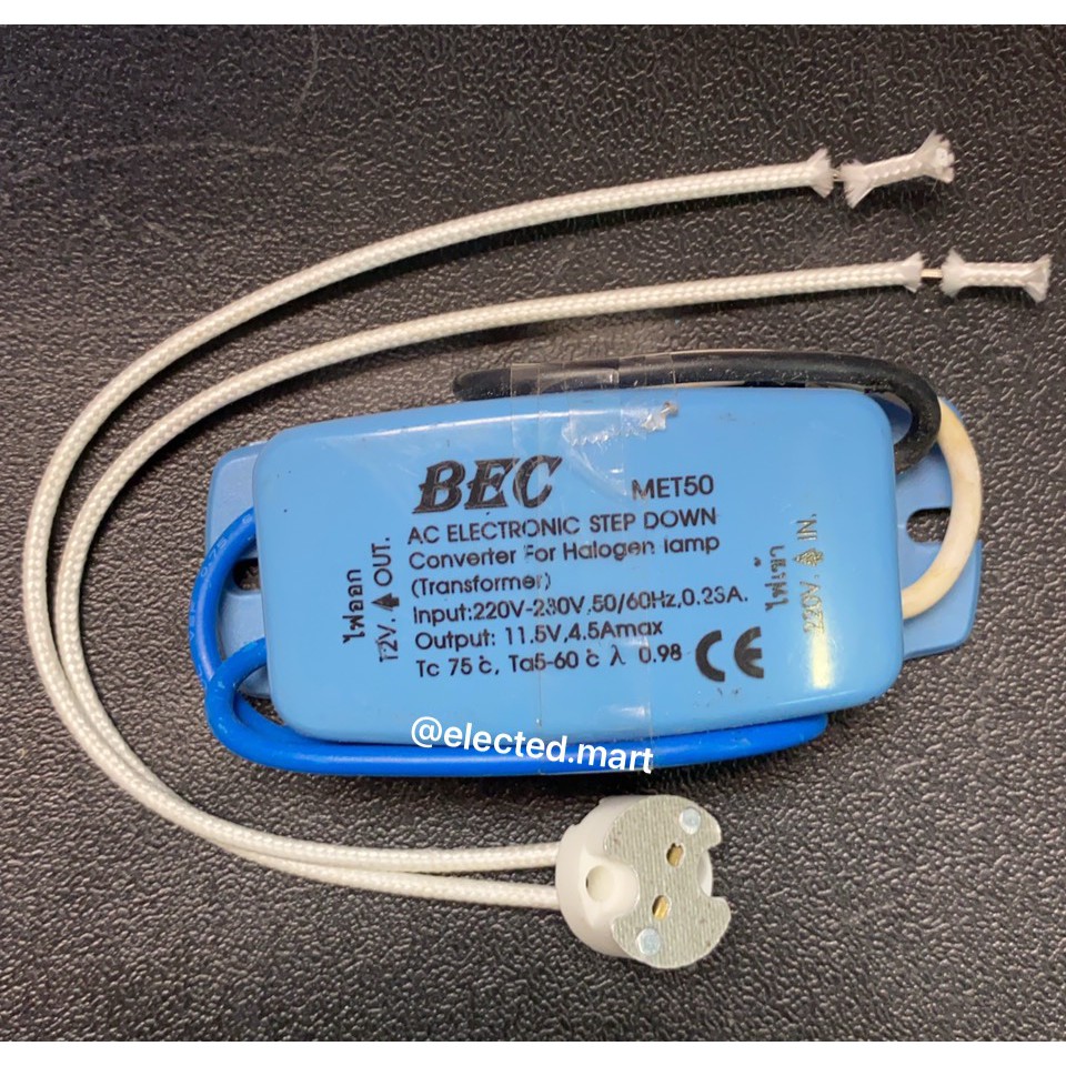 ฺBallast Electronic สำหรับหลอด LED และ HALOGEN LAMP 220V ออก 12V ...