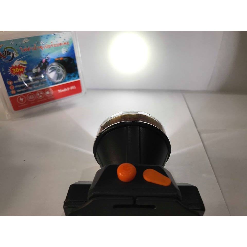 ไฟฉายคาดหัว VJP model 401 ไฟกันน้ำ LED ซุปเปอร์แบตเตอรี่ แสงไฟสีขาว ...