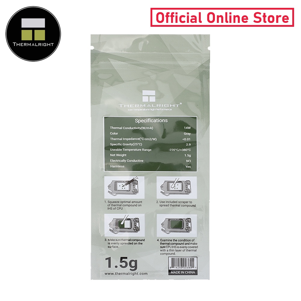 Thermalright TF9 Thermal Compound 1.5g./14 W/m.k | Shopee Thailand