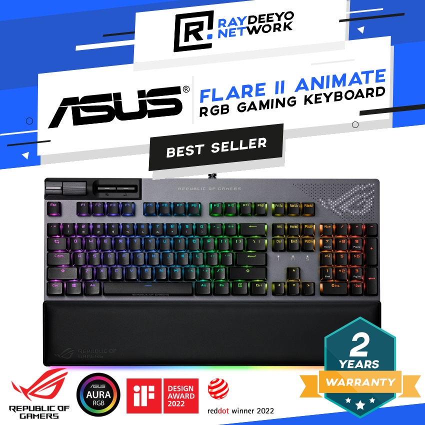 Asus ROG Strix AX07 Flare II Animate Gaming Mechanical Keyboard [สวิตช์ ...