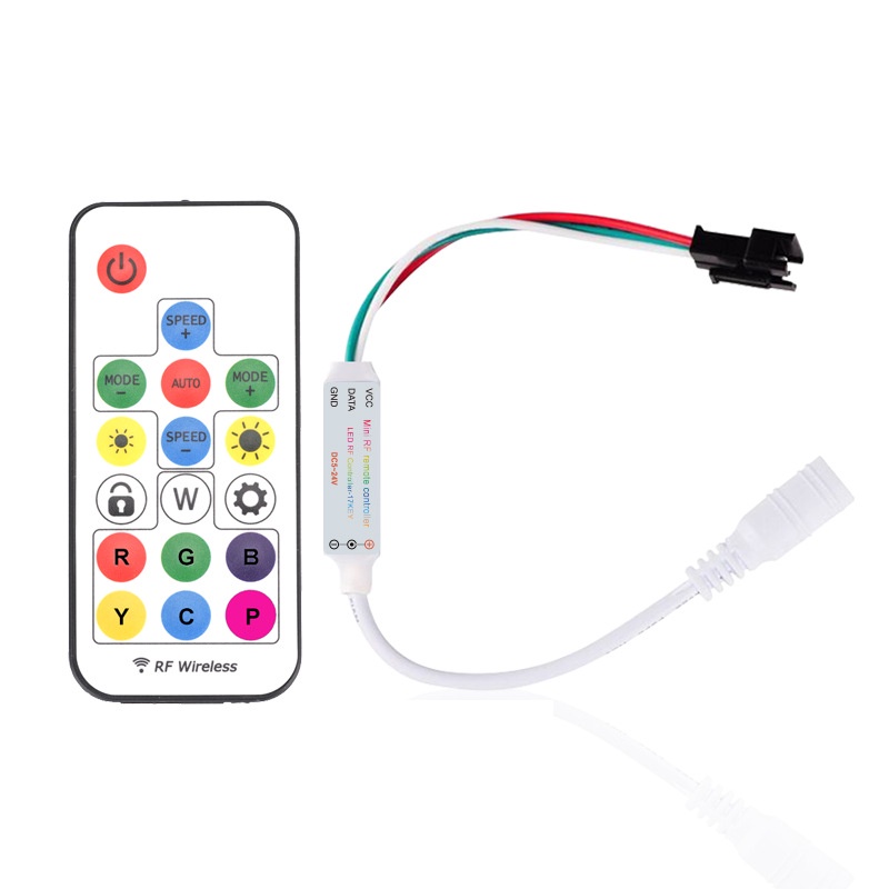 Dc5v-24v DC12V LED Pixel IC Controller DC5V USB Controller RF 14Key ...