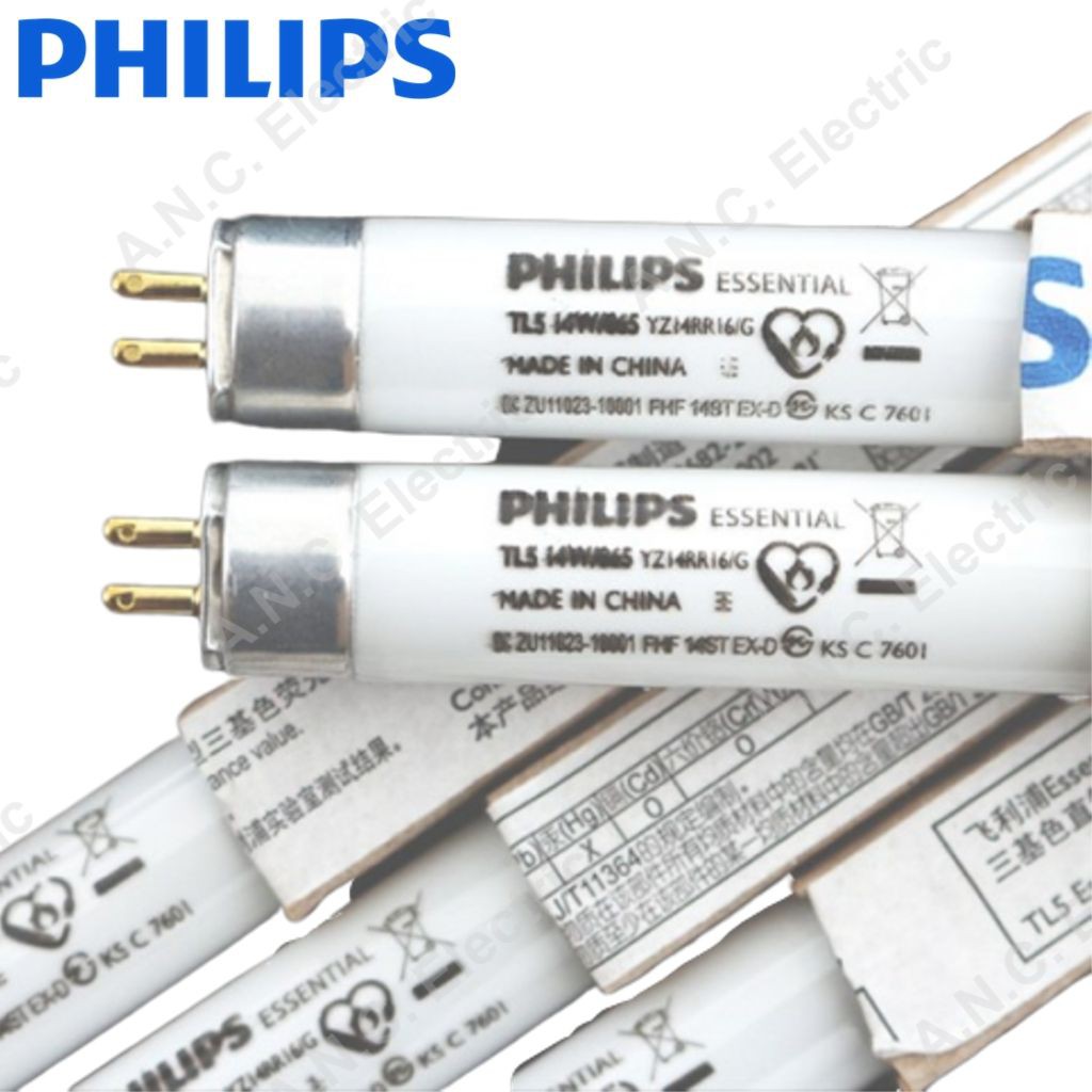 Philips นีออน TL5 14W,28W/865 ยกกล่อง 40 ดวง แสงขาว(DayLight) | Shopee ...