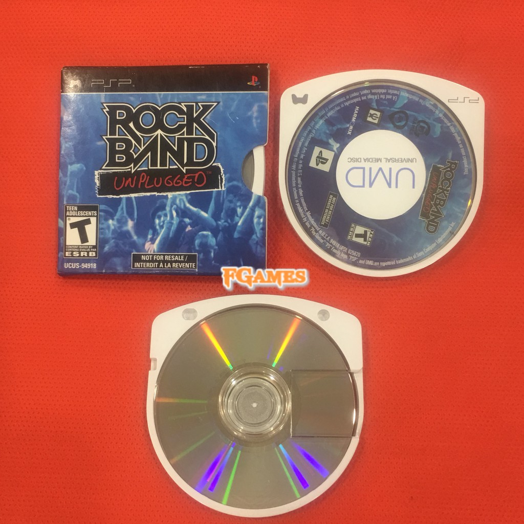 PSP Rock Band Unplugged แผ่นเกมส์แท้ มือ1 ของใหม่ | Shopee Thailand
