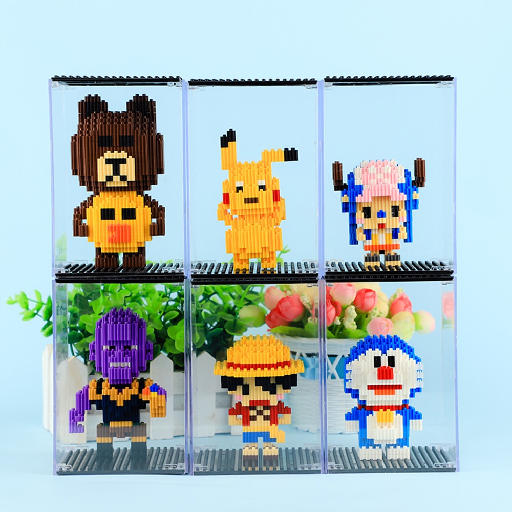 กล่องใส่โมเดล ตู้โชว์ กล่องใส ตัวต่อนาโน แบบเฟือง Nanoblock Display Box ...