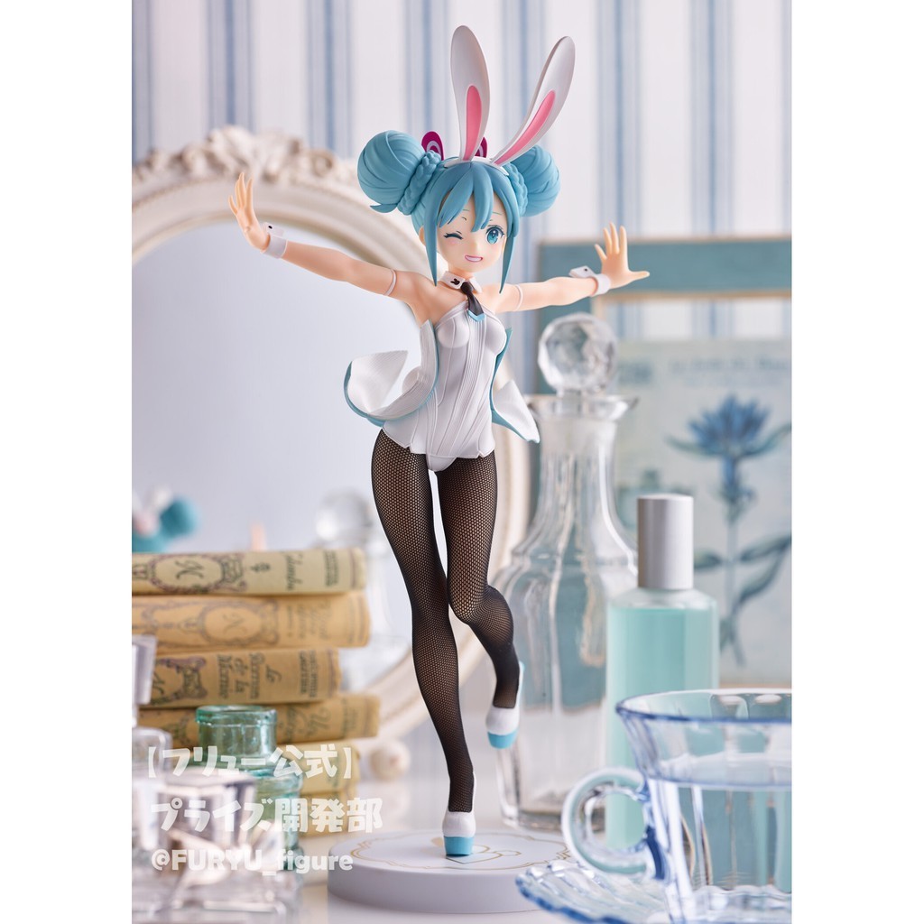 [ Figure แท้ ]#กล่องบุบเล็กน้อย Hatsune Miku BiCute Bunnies Figure ...
