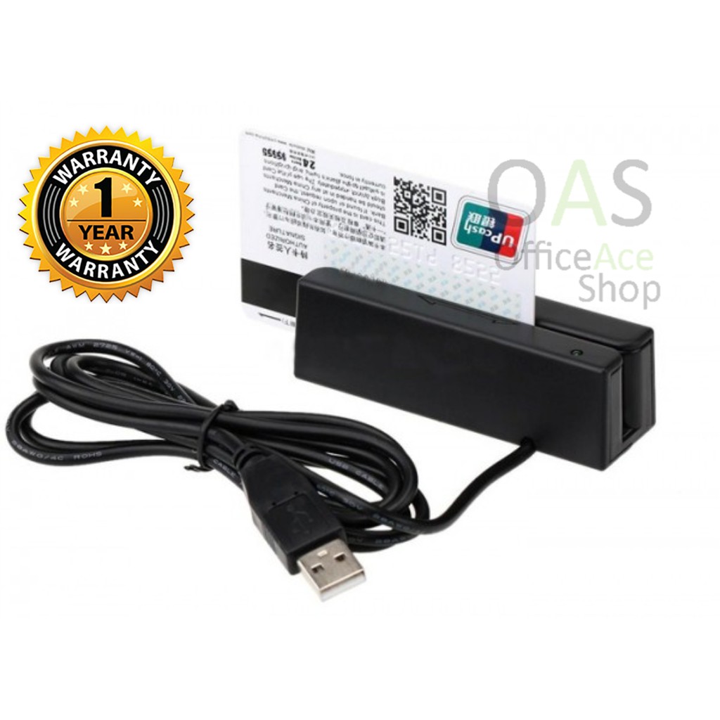 MSR Magnetic Card Reader เครื่องรูดบัตรสมาชิก บัตรเครดิต บัตรแถบ ...