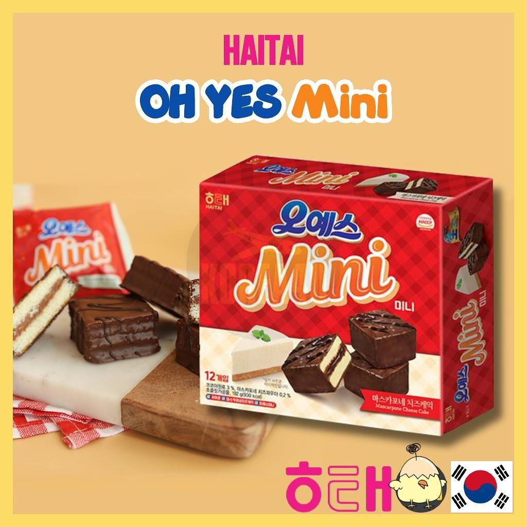 ขนมเกาหลี haitai mascarpone cheese and chocolate cream oyes mini 192g ...