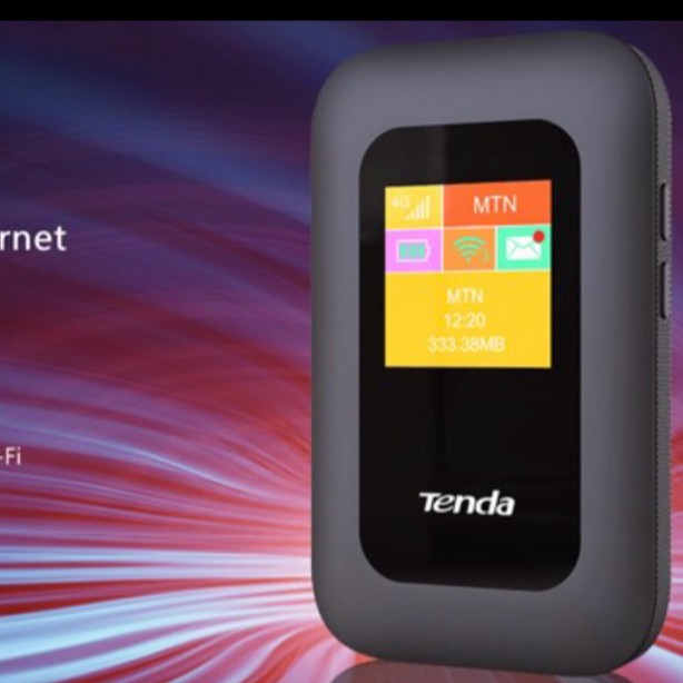 Tenda 4G185 Pocket Wi-Fi ใส่ซิม/4G FDD LTE 150Mbps Pocket Mobile Wireless Router/มีหน้าจอสีที่ ...