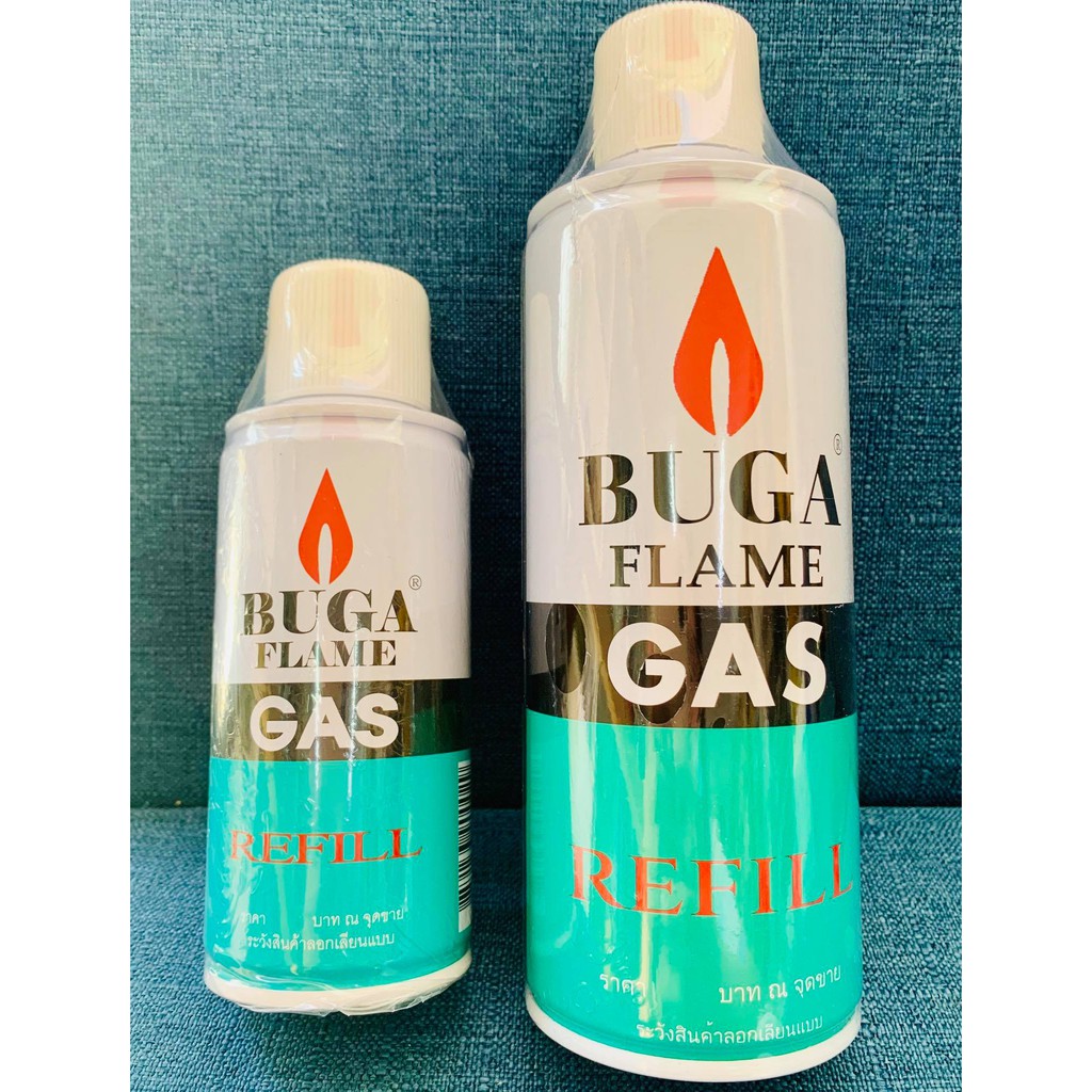 แก๊สกระป๋อง BUGA GAS REFILL ขนาดกลาง 130กรัม ขนาดใหญ่ 290กรัม | Shopee ...