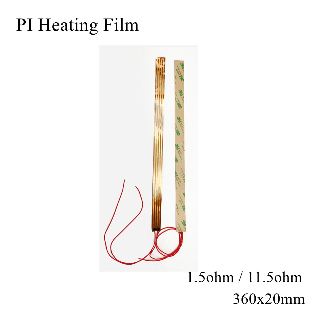 360x20mm 5V 12V 24V 110V 220V PI Heating Film Polyimide Adhesive ...