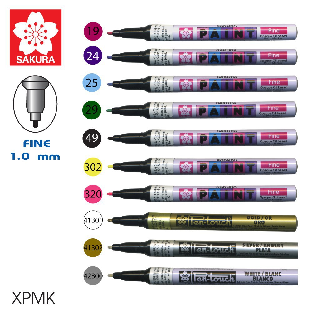 SAKURA(ซากุระ) ปากกาเพ้นท์ หัว 1.0 มม FINE XPMK Sakura Paint marker มี ...