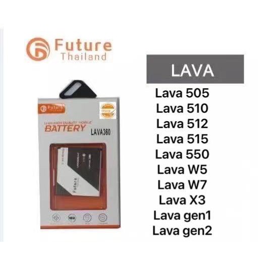 แบตเตอรี่ Lava ยี่ห้อ Future ของแท้100%แบต lava 505/lava 510/lava 512 ...