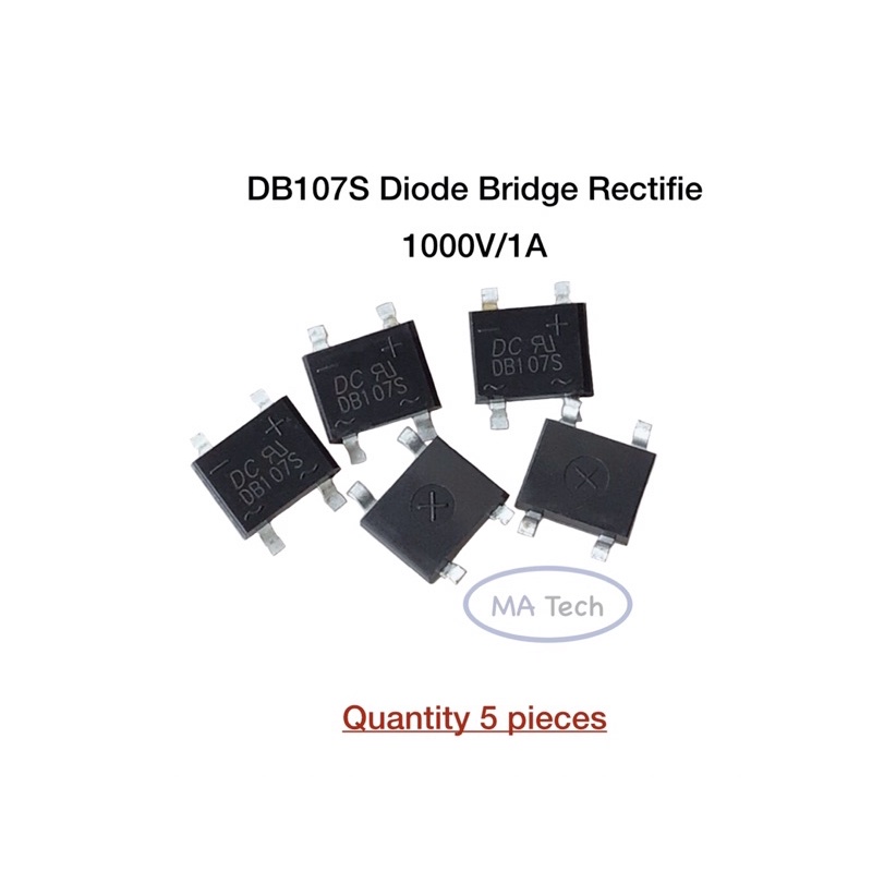 DB107S ไดโอดบริดจ์ DB107 1000v 1A Diode Bridge Rectifier 1000V/1A ...