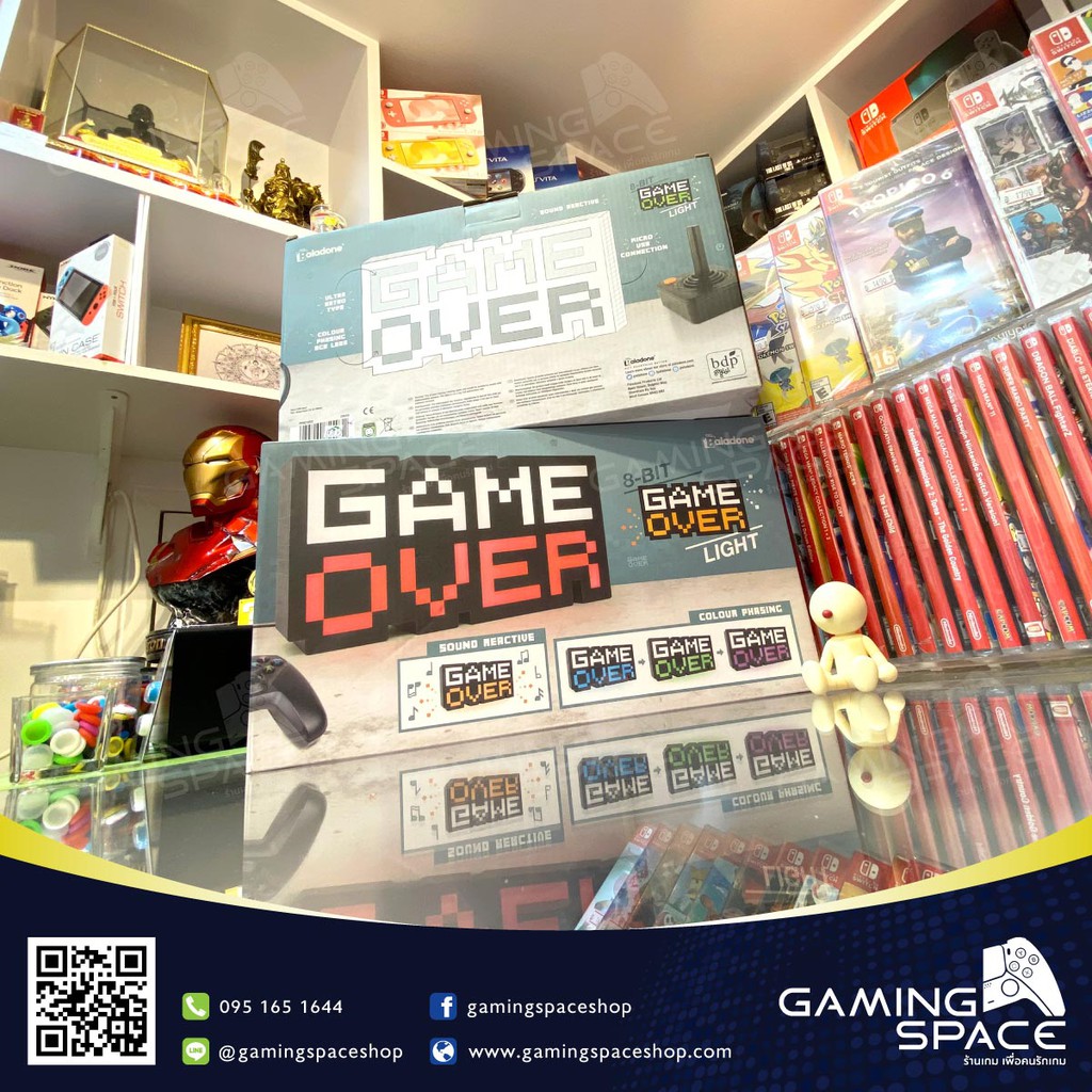 ของแท้ 8-BIT GAME OVER LIGHT LIGHTBOX PALADONE GAMEOVER | Shopee Thailand