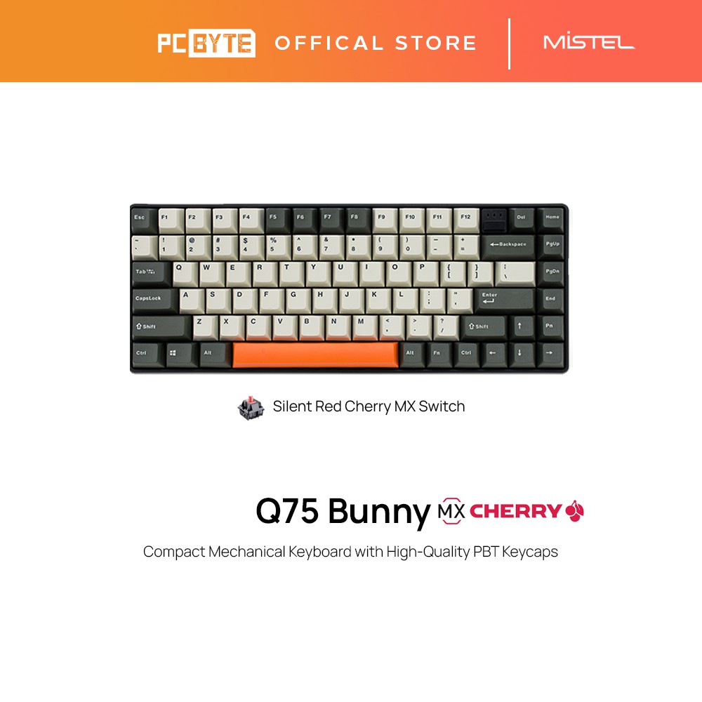 Mistel Q75 Gloaming White - คีย์บอร์ดไร้สาย 83% 2.4Ghz พร้อมสวิตช์ ...