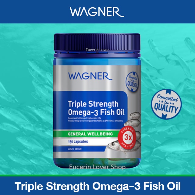 Wagner Triple Strength Omega-3 Fish Oil 150 Capsules น้ำมันปลา บำรุง ...