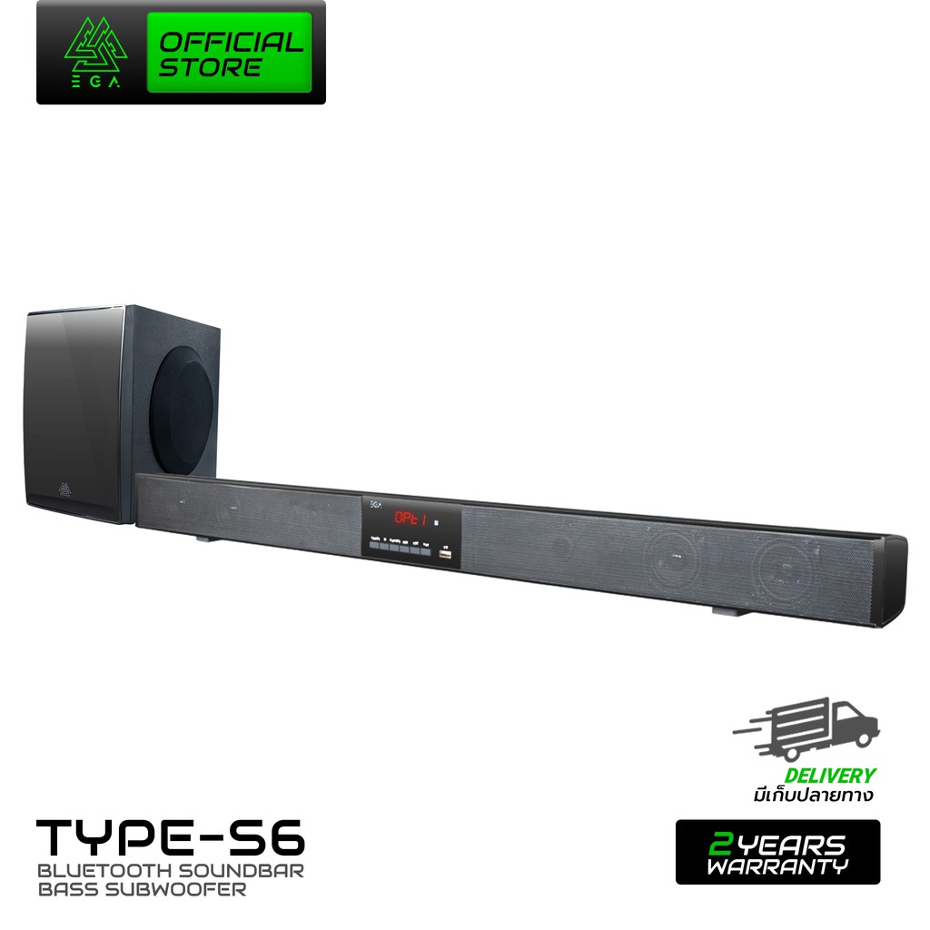 [ของแท้][ประกันศูนย์ 2 ปี] EGA ลำโพงเกมมิ่ง TYPE S6 BLUETOOTH SOUNDBAR ...