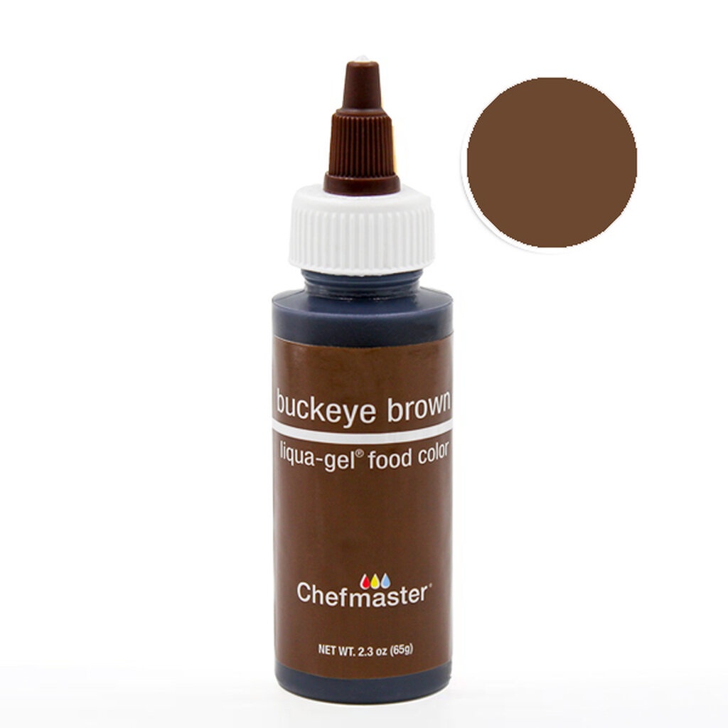Chefmaster Color BUCKEYE BROWN Liqua-Gel 2.3oz/5021 สีเจลผสมอาหาร สี ...