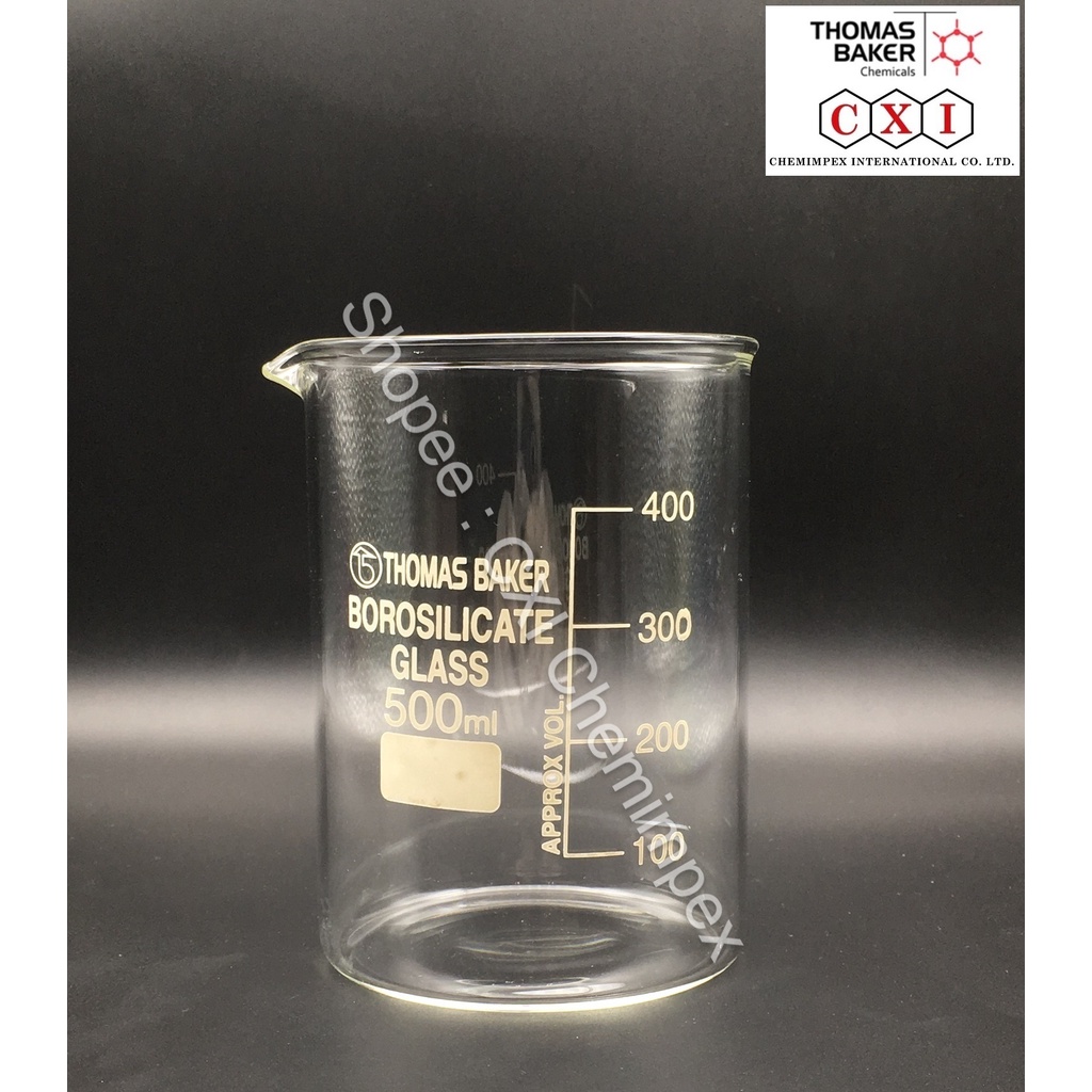 Glass Beaker Low Form Graduated with Spout (Borosilicate) | Shopee Thailand