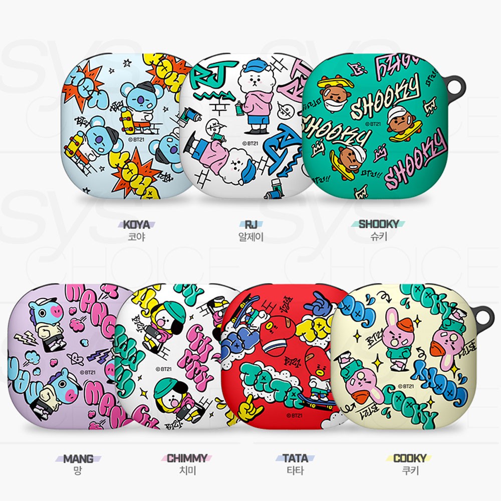 BTS BT21 Official Authentic Goods Street Mood Series BudsLive Hard Case ...