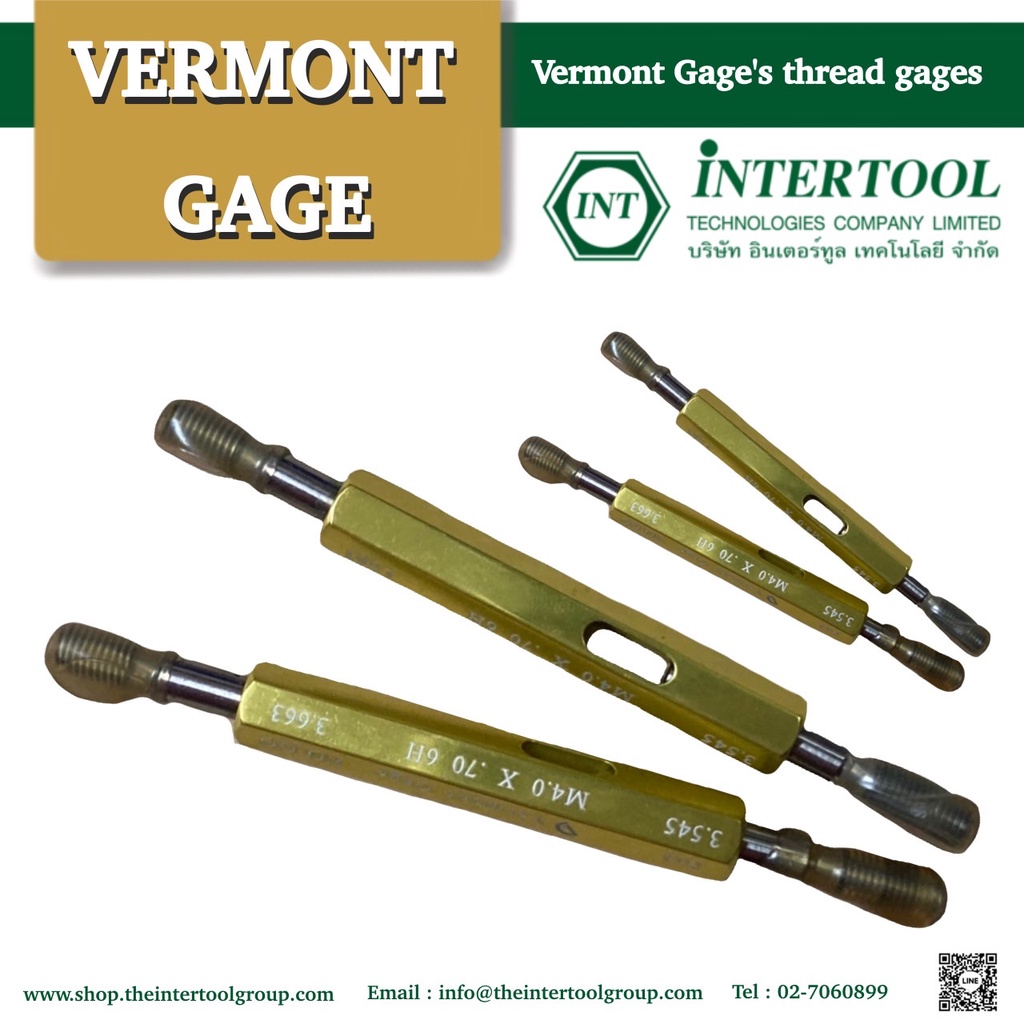 เกจวัดเกลียว Vermont Gage | Shopee Thailand