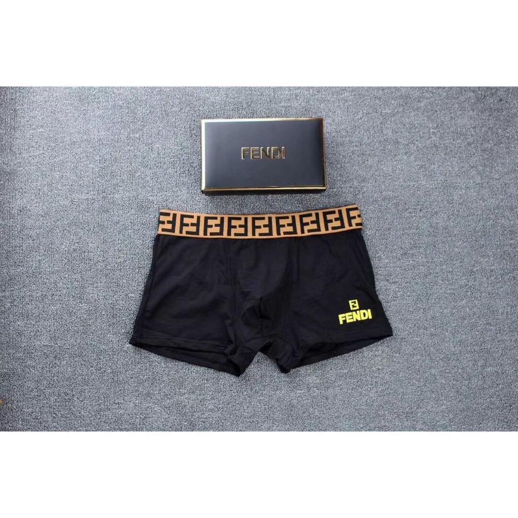 6Pcs/Set Fendi Men's Underwear Cotton Boxer Shorts FD02 | Shopee Thailand