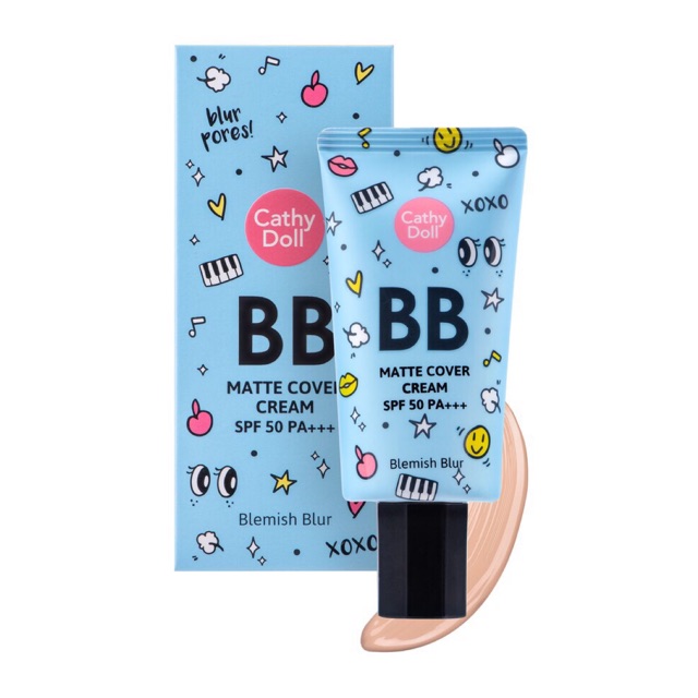 Cathy Doll Matte Cover Blemish Blur BB Cream SPF50 PA+++ ขนาด 50ml ...