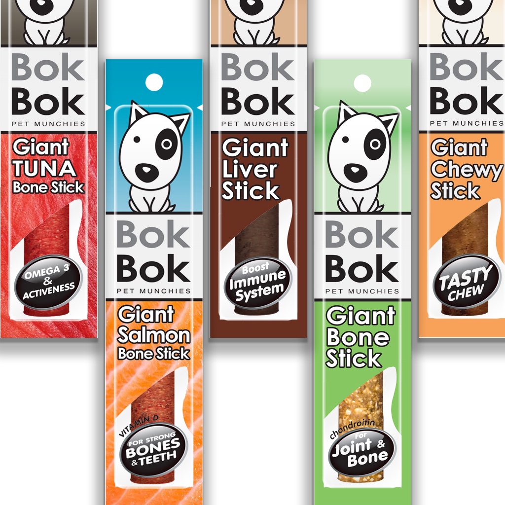 Bok Bok (บ๊อกบ๊อก) แบบซอง (1 แท่ง) Giant stick ขนมสุนัข ขนมหมา ทำจาก ...