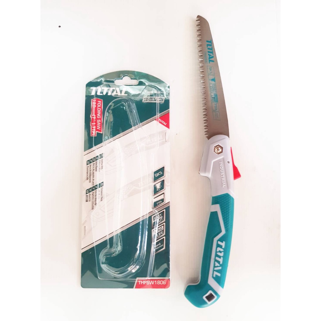 TOTAL เลื่อยกิ่งไม้ พับได้ 7 นิ้ว (180 มม.) รุ่น THFSW1806 ( Foldable ...