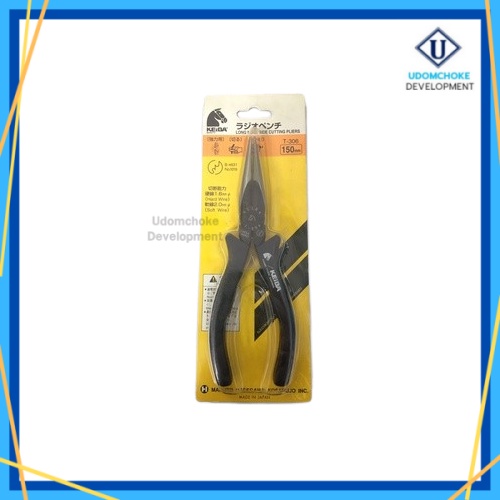 คีม KEIBA T-306-6" ปากแหลมด้ามดำ | Shopee Thailand