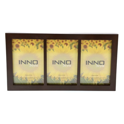 Inno Photo (02159) Frame Gallery 12x6 Dark walnut พร้อม (3)4x6 op. กรอบ ...