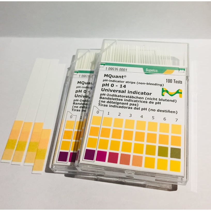 กระดาษวัดค่า pH, pH paper 0-14 (Merck) | Shopee Thailand