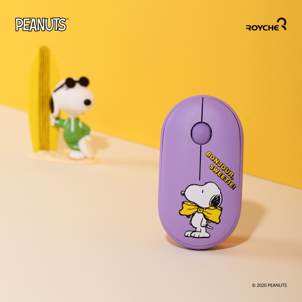 [ROYCHE] Royche x Peanuts Snoopy Silent Wireless Bluetooth Mouse 2.4GHz ...