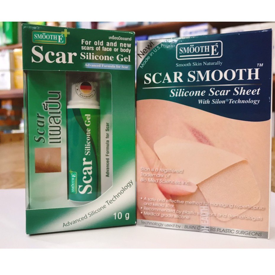 **หมดอายุปี2023-24 ลบรอยแผลเป็น แผลเก่า แผลใหม่ SMOOTH E SCAR SILICONE ...